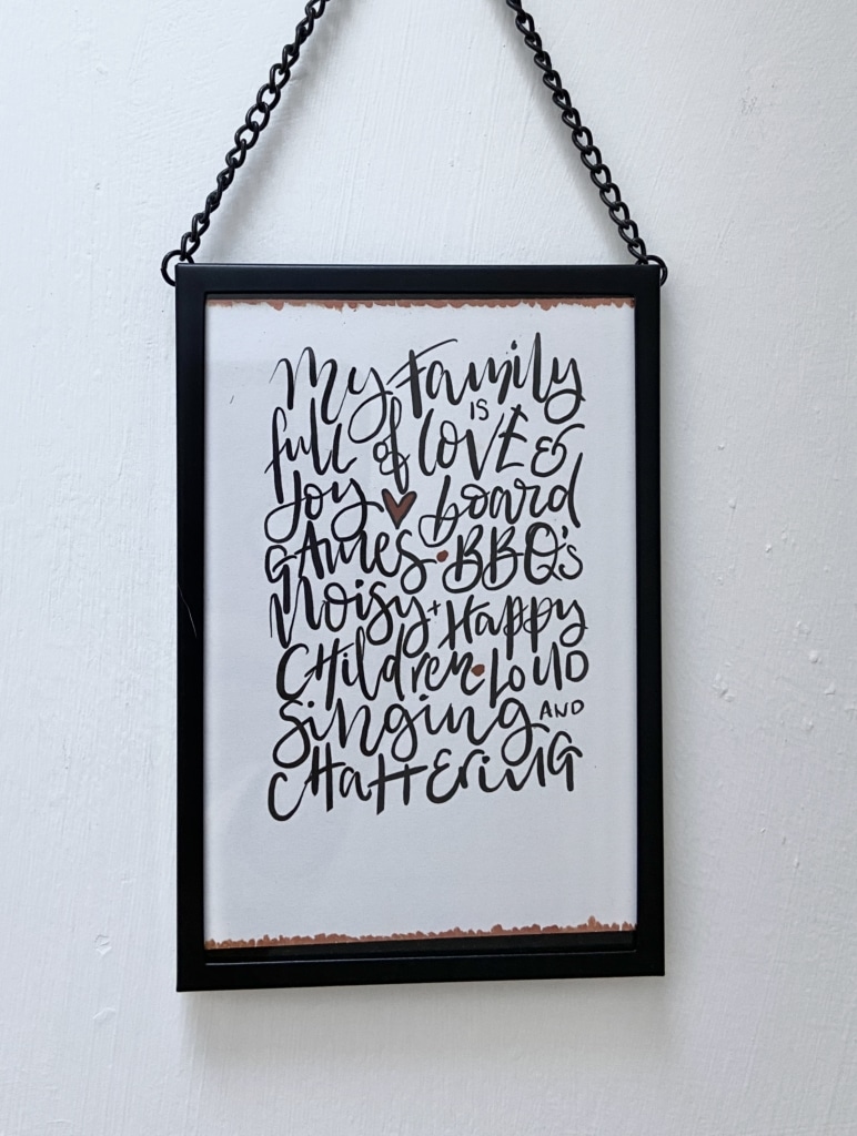 Calligraphy Word Art - The Makers House 26 June - Lettering by the Sea